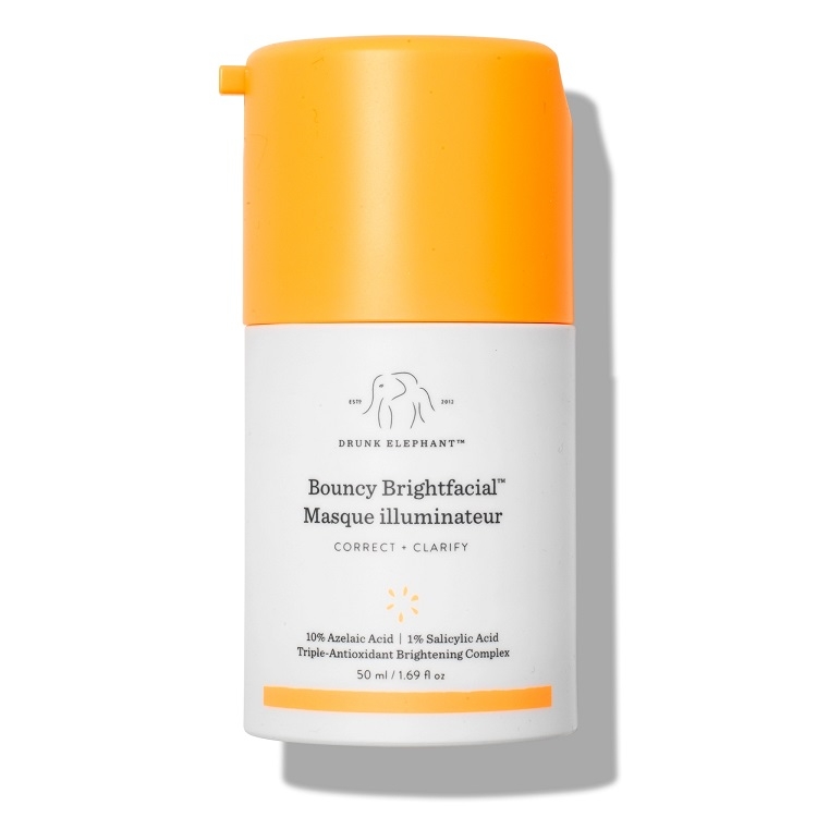 Drunk Elephant, Bouncy Brightfacial, 10% Azelaic Acid 15% Salicid Acid ... Drunk Elephant, Bouncy Brightfacial, 10% Azelaic Acid 15% Salicid Acid ...