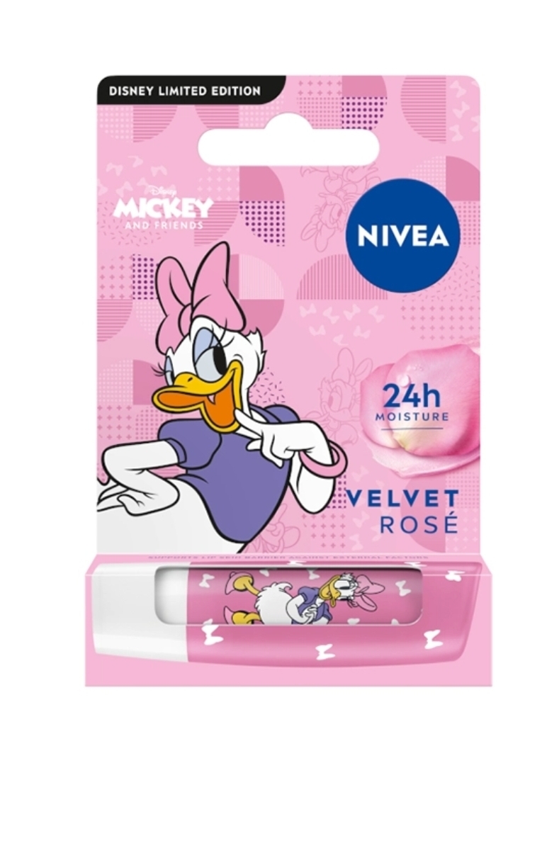 Nivea, Nivea x Disney, Daisy Duck , Velvet Rose Lip Balm (Pomadka ... Nivea, Nivea x Disney, Daisy Duck , Velvet Rose Lip Balm (Pomadka ...